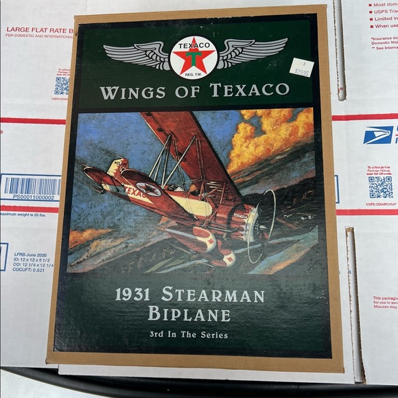 ERTL | Other | Ertl Texaco 931 Biplane Stearman F121 3rd In Series 1995 ...